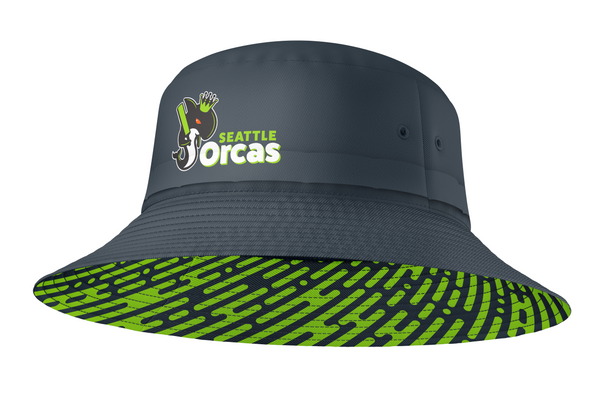 Seattle Orcas | Bucket Hat | Reversible/Storm Gray | (Unisex/Adult)